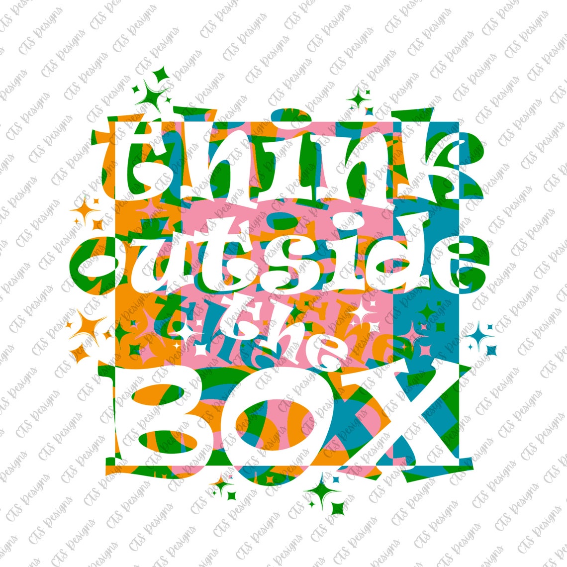 Think Outside the Box PNG Outside the Box Be Creative Be - Etsy