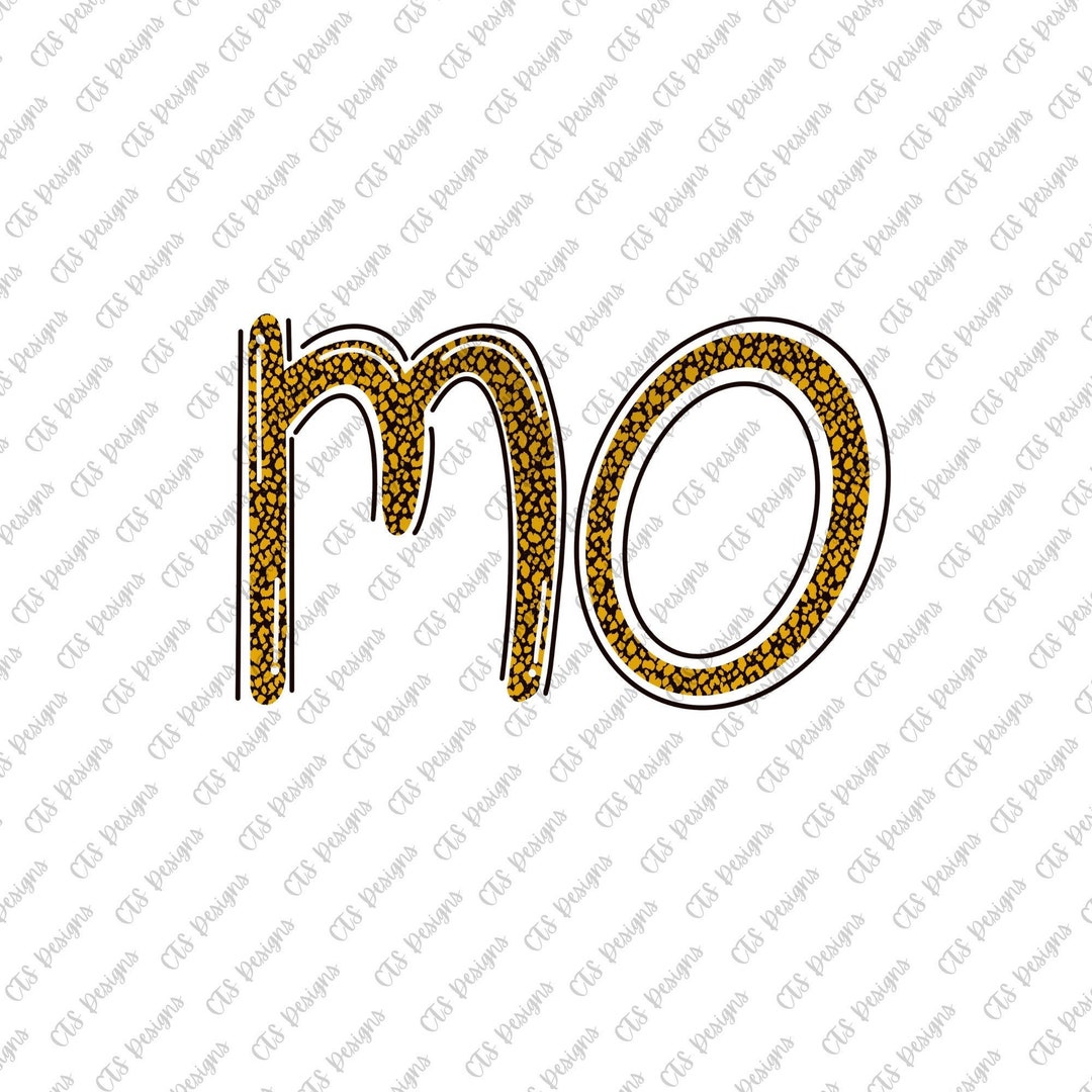 Missouri PNG | MO | Handwritten Missouri | PNG Shirt File | Leopard ...