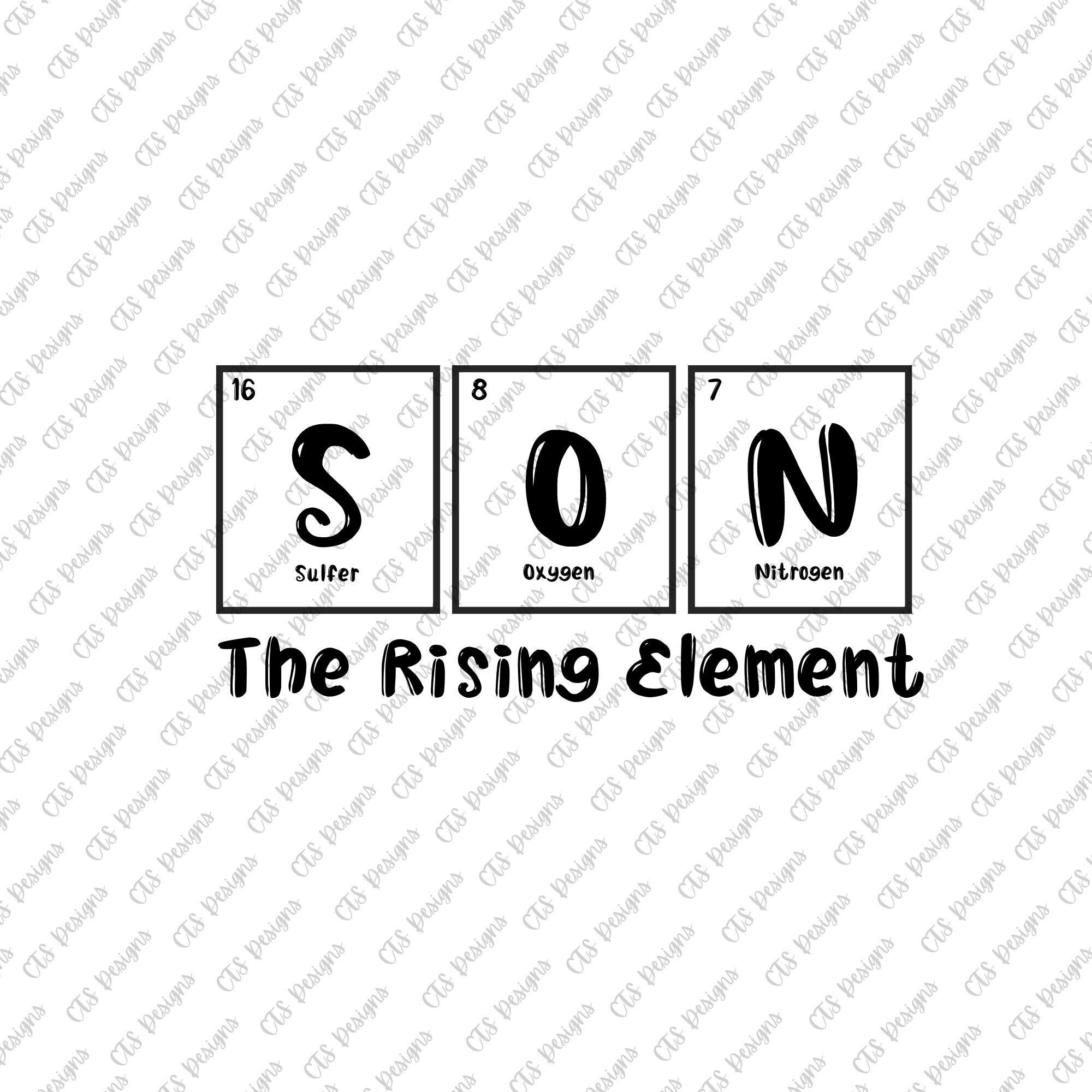 Son the Rising Element PNG SVG | Son Periodic Table Design | Periodic ...