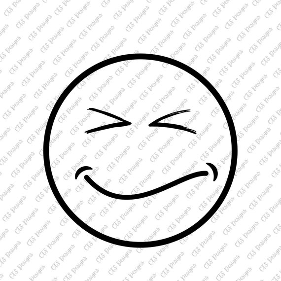 Squint Smiley Face PNG SVG Squinty Eyes Emoji Smiley Emoji - Etsy Canada
