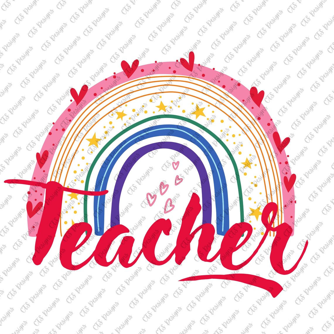 Teacher Rainbow PNG | Teacher Shirt Design | Design for Teacher Shirt ...