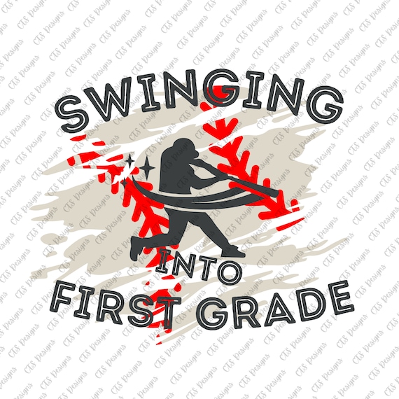 Swinging Into First Grade PNG SVG First Grade Back to School - Etsy