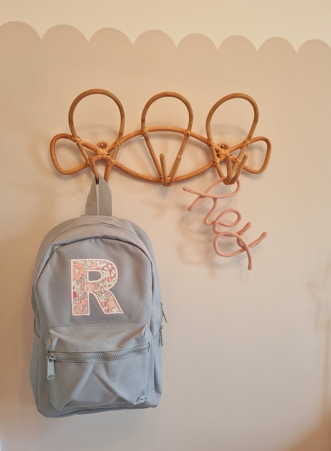 Child Midi Backpack | Liberty Embroidered Backpack | Personalised Bag ...