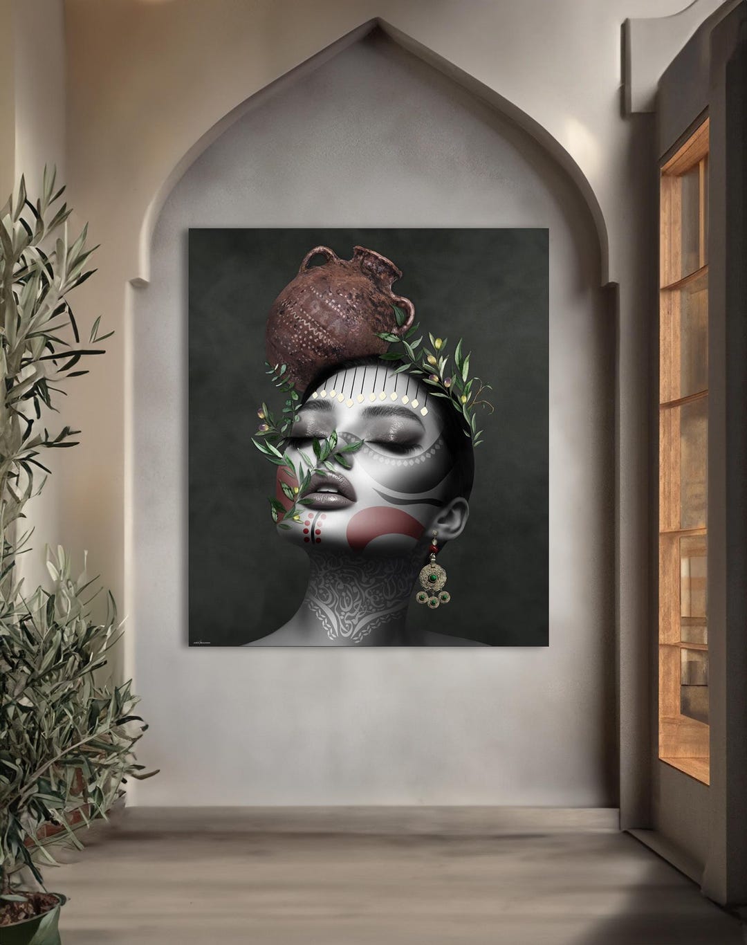 RESILIENT BLOOMS, Digital Art Printing on Canvas, Small, Medium, Large ...