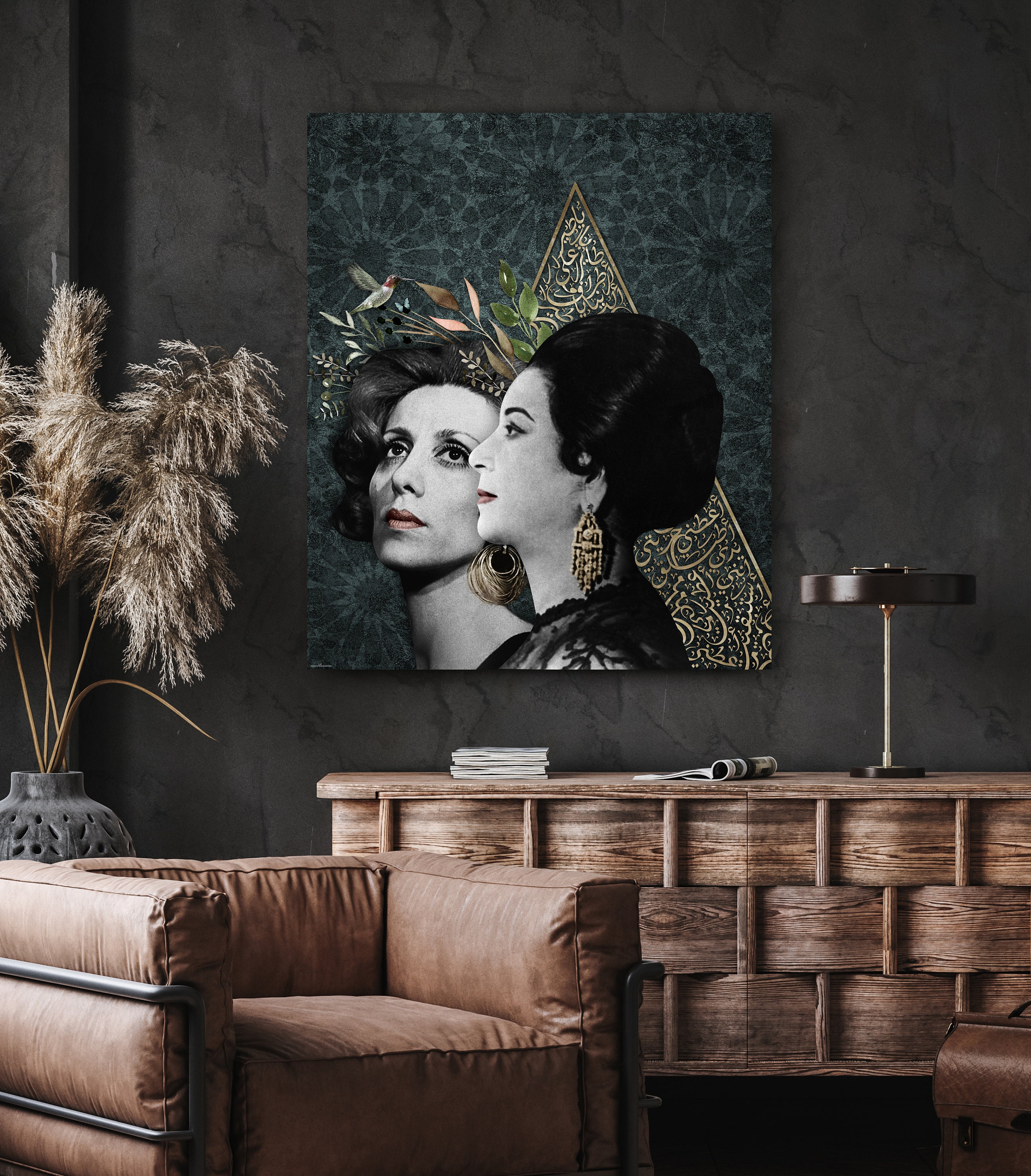 Umm Kulthum Fairouz Art ام كلثوم وفيروز - Arabic Wall Art, Printing on ...