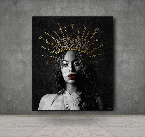 Queen B Digital Art Printing on Canvas Small Medium Large | Etsy