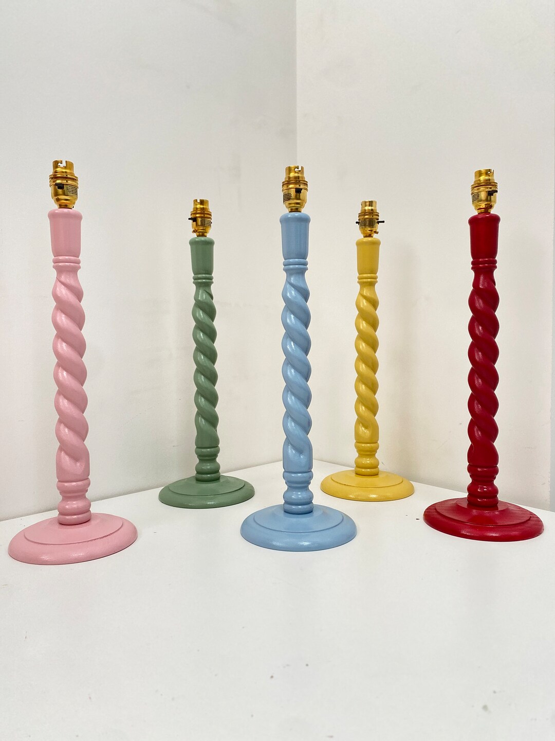 Wooden Lamp Base | Bobbin Lamp | Table Lamp Base | Lamp Stand - Farrow ...