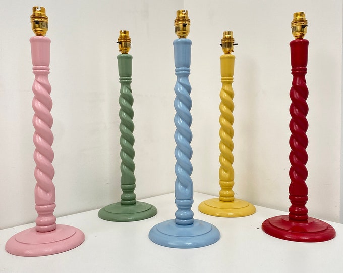 Wooden Lamp Base Bobbin Lamp Table Lamp Base Lamp Stand Farrow and Ball ...