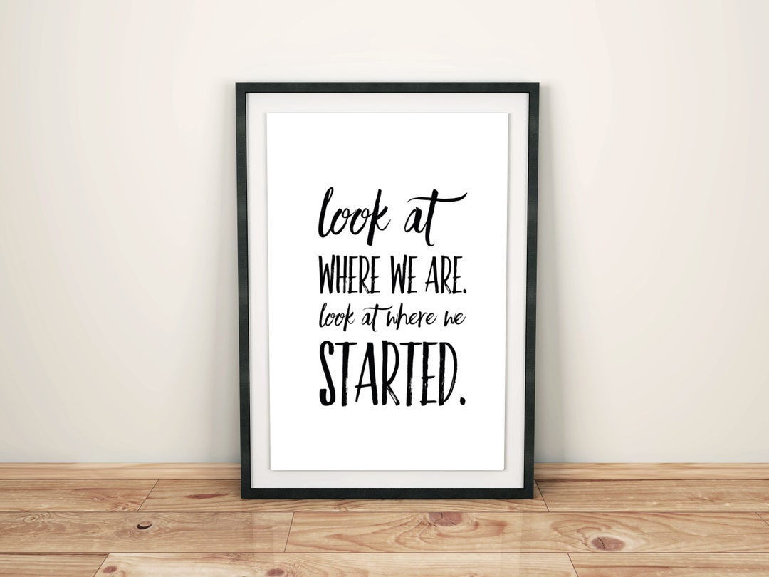 Printable Typography Hamilton "look Around" Lyrics Home Decor Sign 8x10 ...