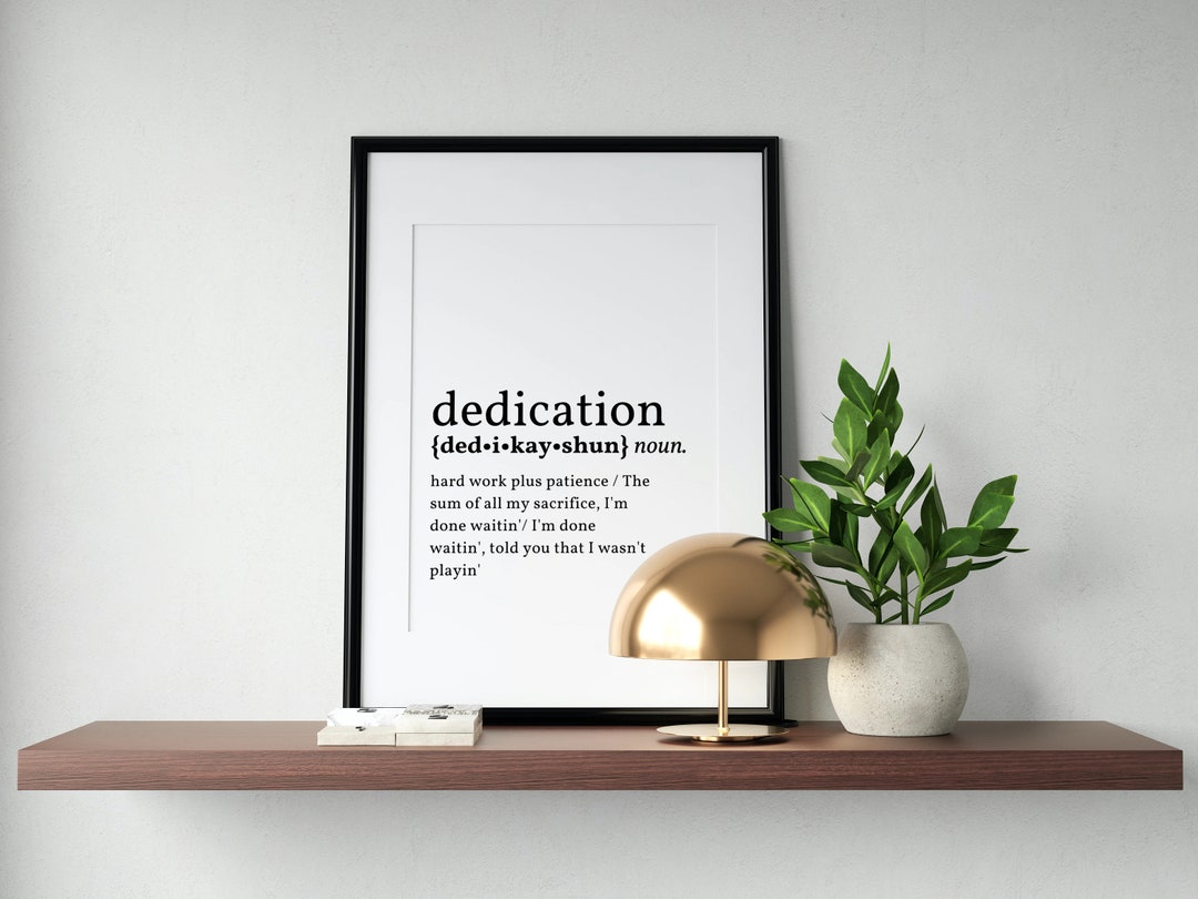 Nipsey Hussle Dedication 8x10 INSTANT DOWNLOAD Dictionary Entry Wall ...