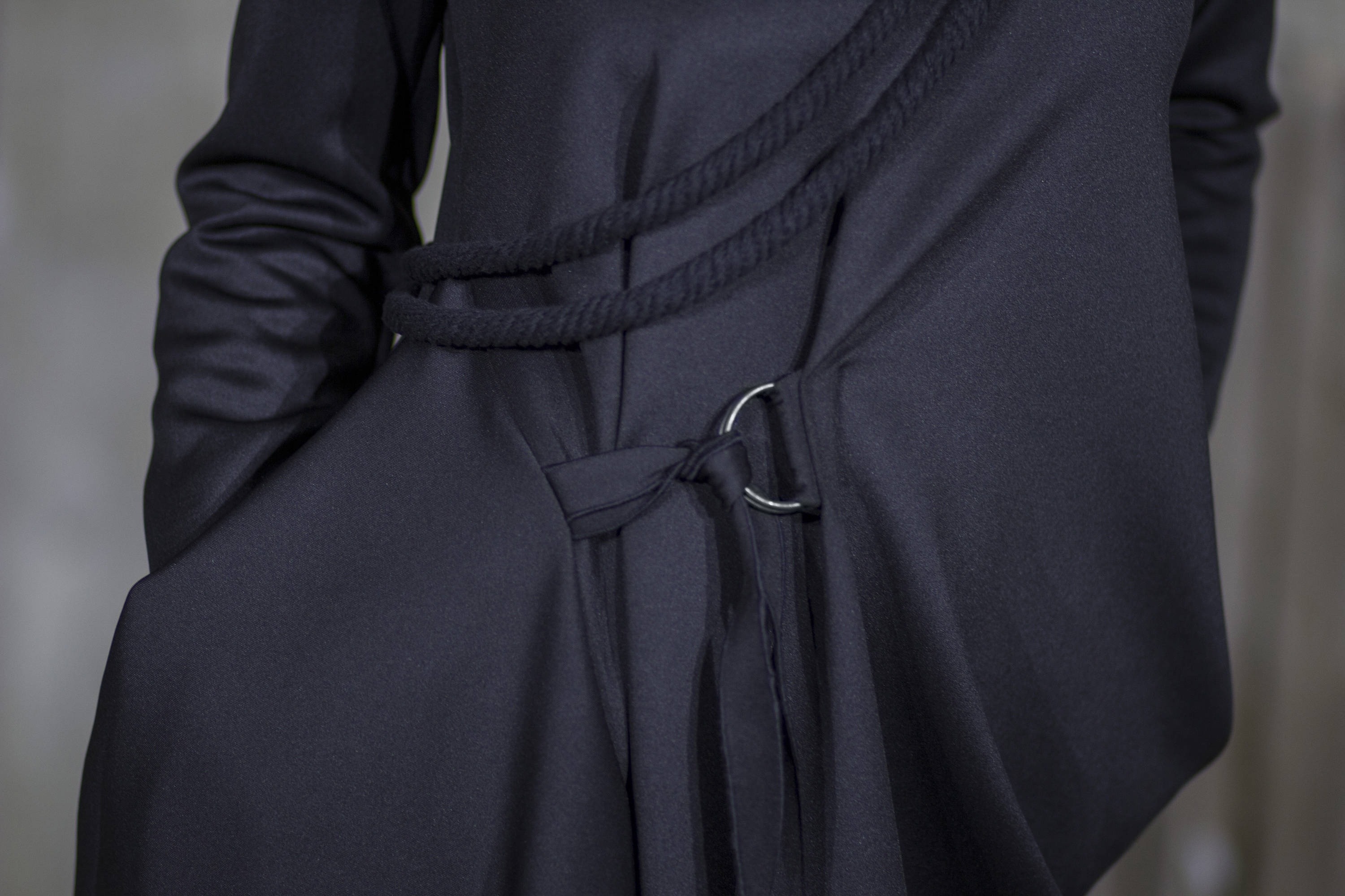 All Tied up Dress Rope Maxi Dress Long Asymmetrical Dress - Etsy