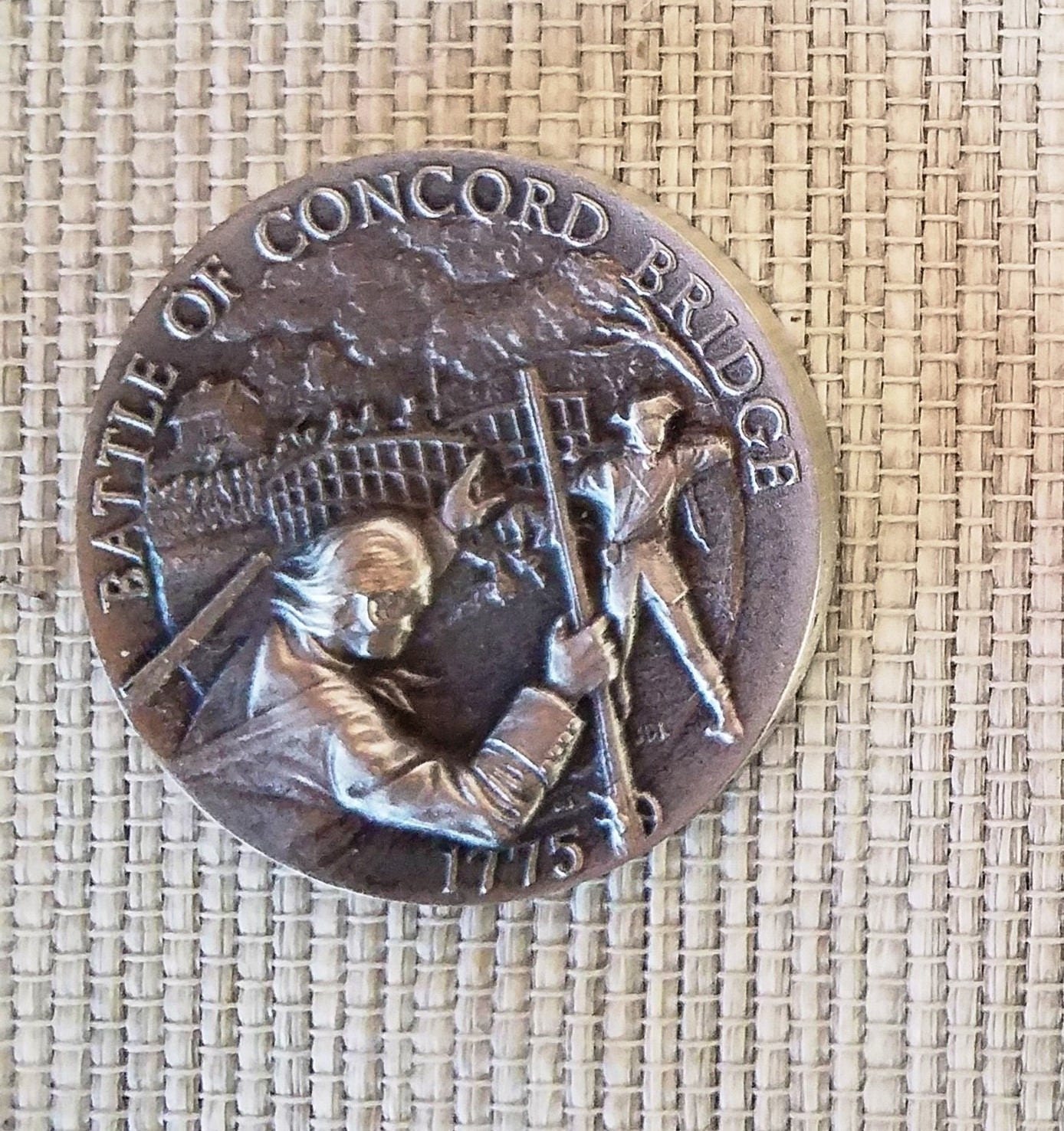 Longines Symphonette Sterling Silver Coin Tokens: 1775 Battle-concord ...
