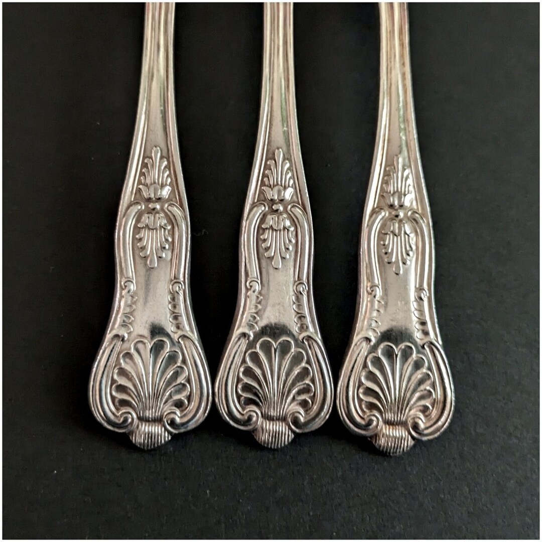 KINGS Pattern Silver Plate Flatware, Vintage Wallace Shell Silverware ...