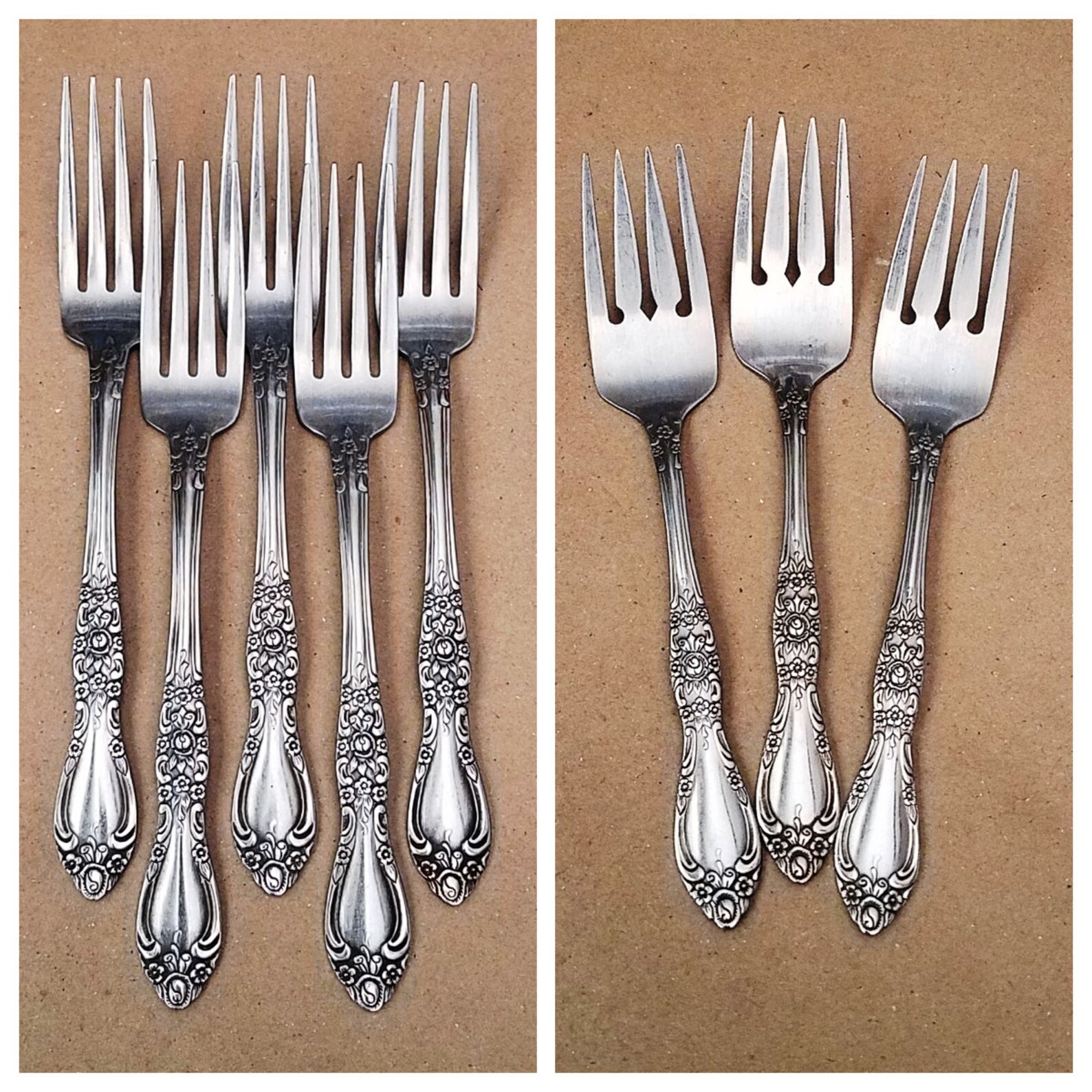 Northland Carolina Banbury Flatware, Vintage Oneida Floral Stainless ...