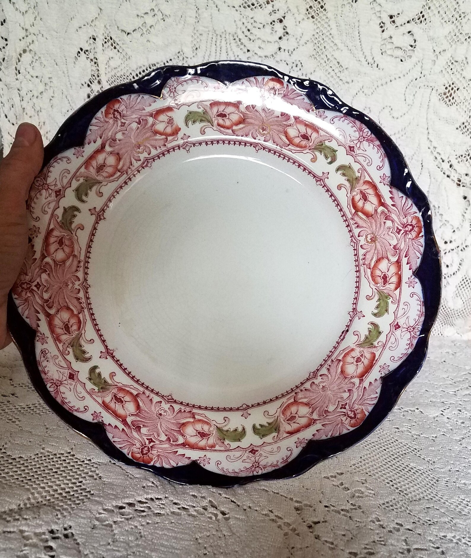 Antique Soho Pottery montrose Dishes Cobridge England Red - Etsy