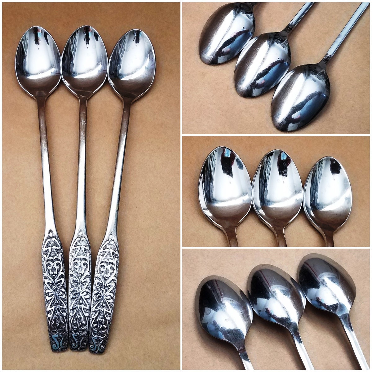 National VALINDA Stainless Flatware, Gorgeous Silver With Black Accent ...