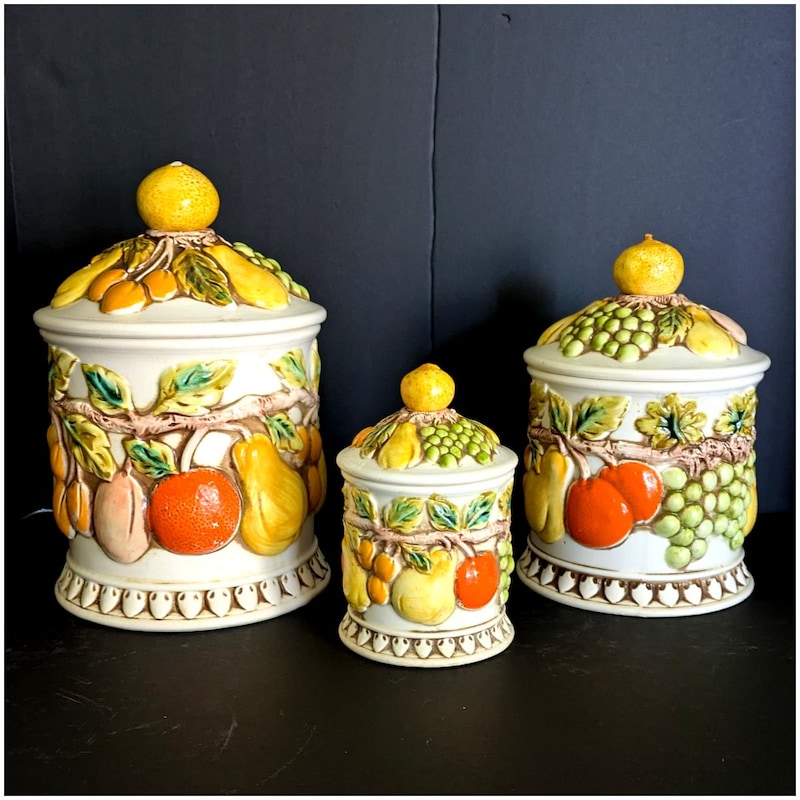 Vintage Bird Canister Set - Etsy