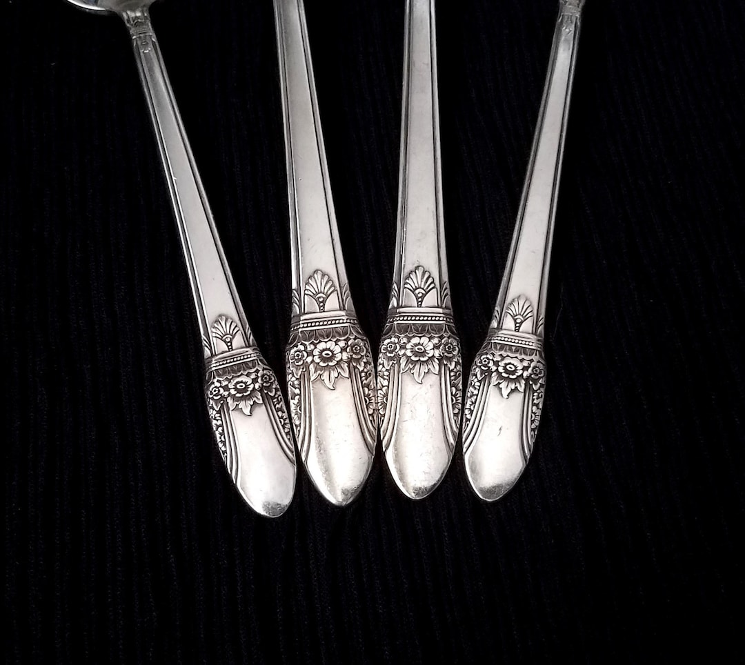 1937 FIRST LOVE Silverplate Flatware, Place & Serving, Rogers Vintage ...