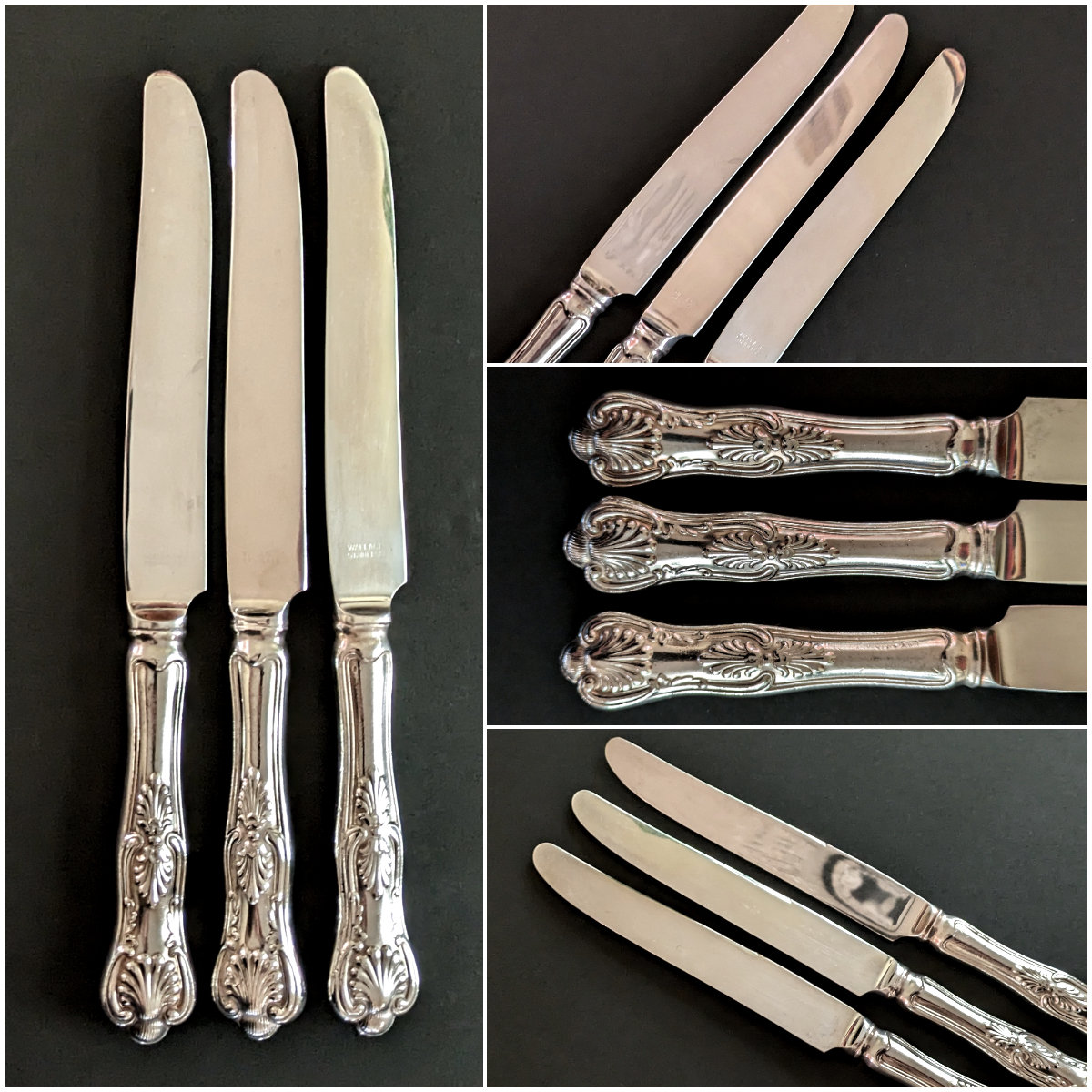 KINGS Pattern Silver Plate Flatware, Vintage Wallace Shell Silverware ...
