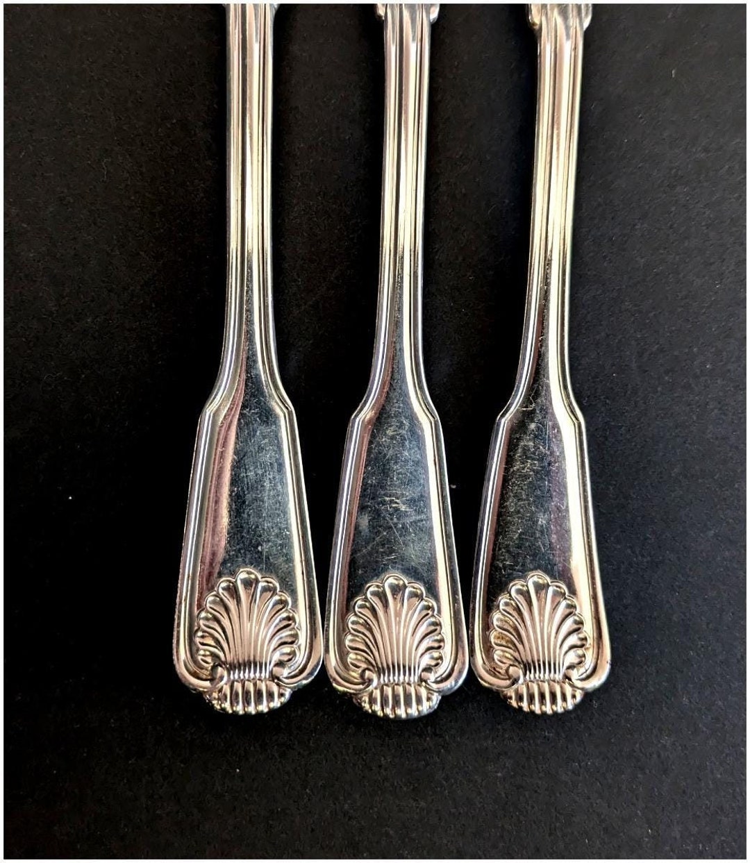 Fiddle, Shell & Thread Pattern Silver Plate Flatware, Vintage 1847 ...