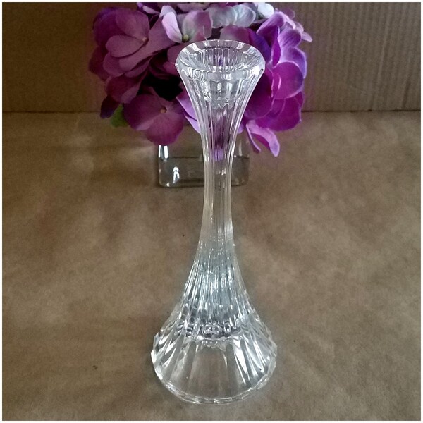 Fluted Glass Candle Holder - Etsy