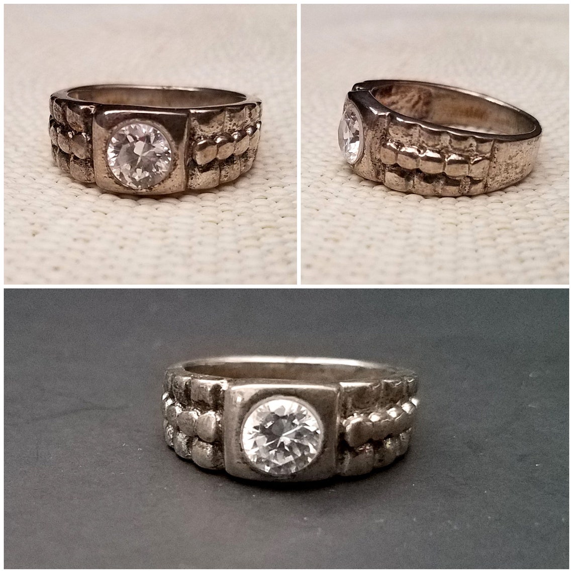 Vintage 925 Silver Ring LIND Designer Jewelry Size 11 | Etsy