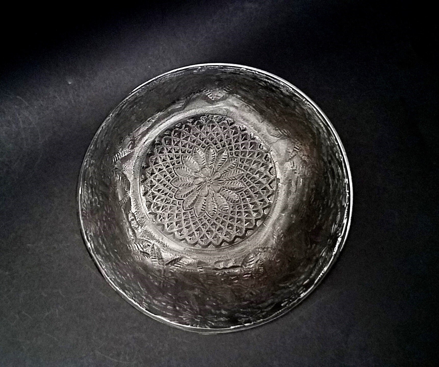 1930s Indiana Glass Pineapple Floral Serving Bowl Vintage - Etsy