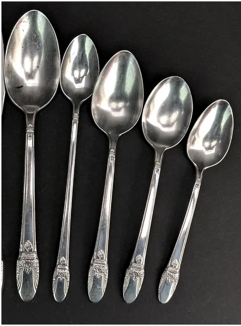 1937 FIRST LOVE Silverplate Flatware, Place & Serving, Rogers Vintage ...