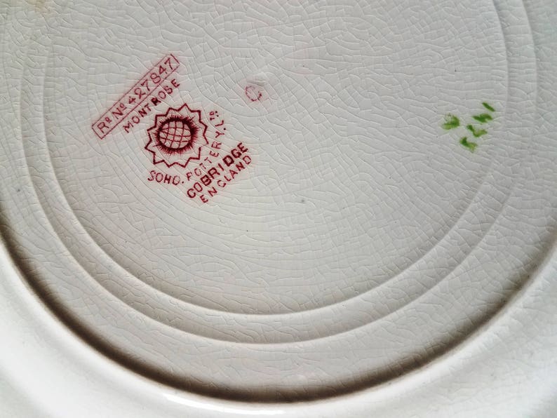 Antique Soho Pottery Montrose Dishes Sold Individually | Etsy