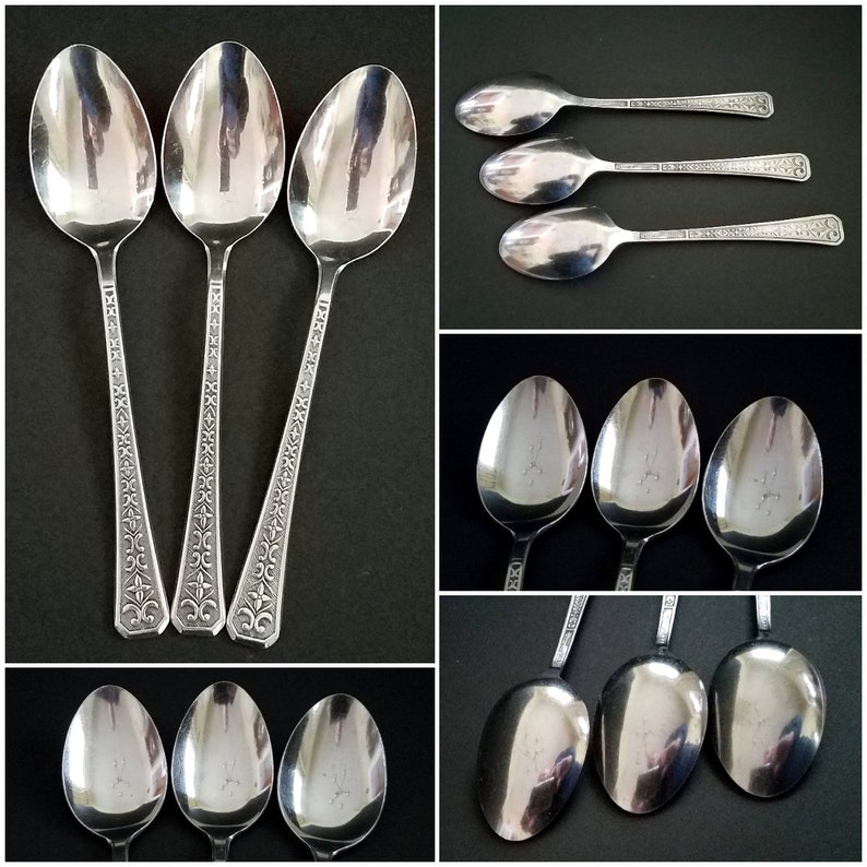 INTERPUR FLORENZ Flatware Stainless Silverware 4 Petal & 8 - Etsy