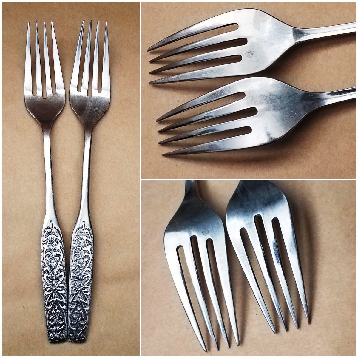 National VALINDA Stainless Flatware, Gorgeous Silver With Black Accent ...