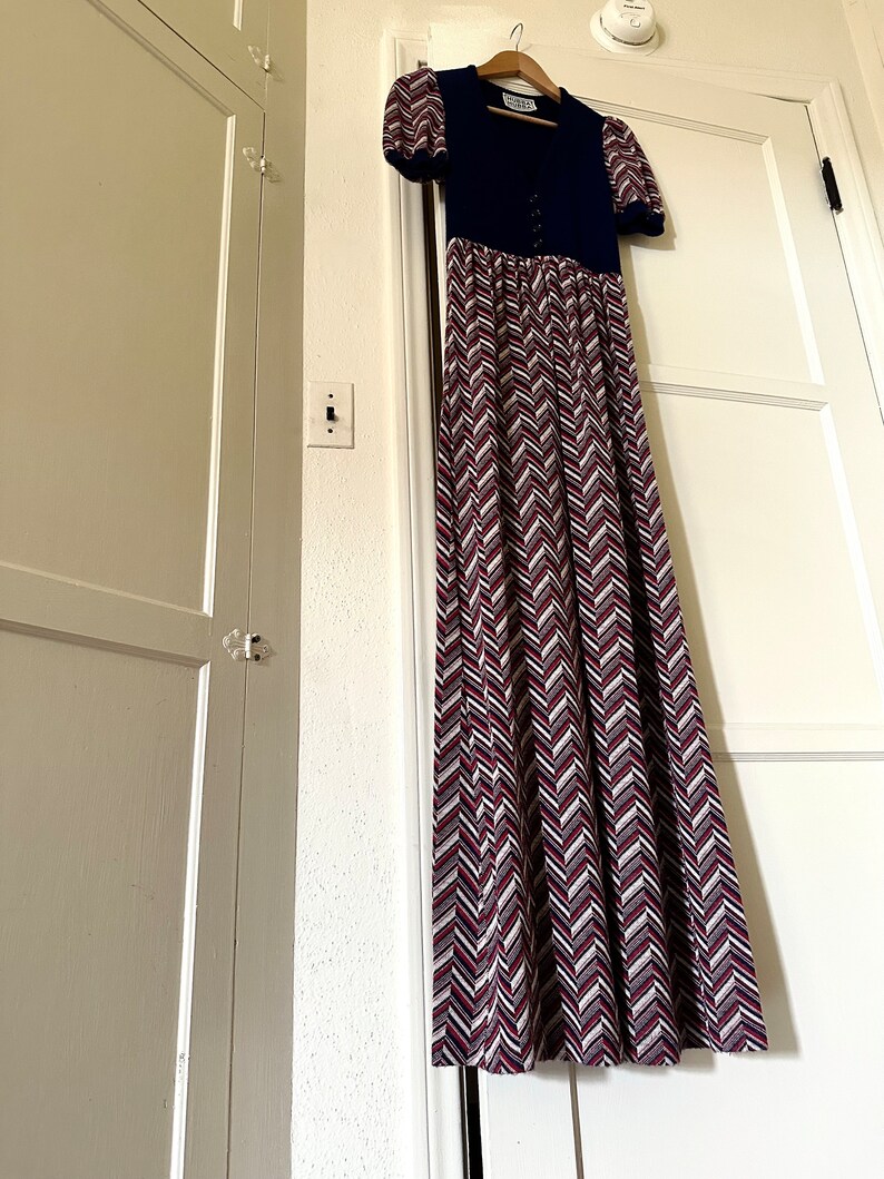 Vintage 1960s Dress 60s Vintage Dresses Unique Prom Dress Maxi Length Valentines Day Vintage ...