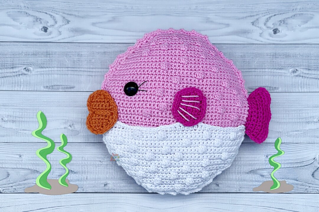 Pufferfish Amigurumi Plushie Crochet Pattern Kawaii Cuddler Ragdoll PDF ...