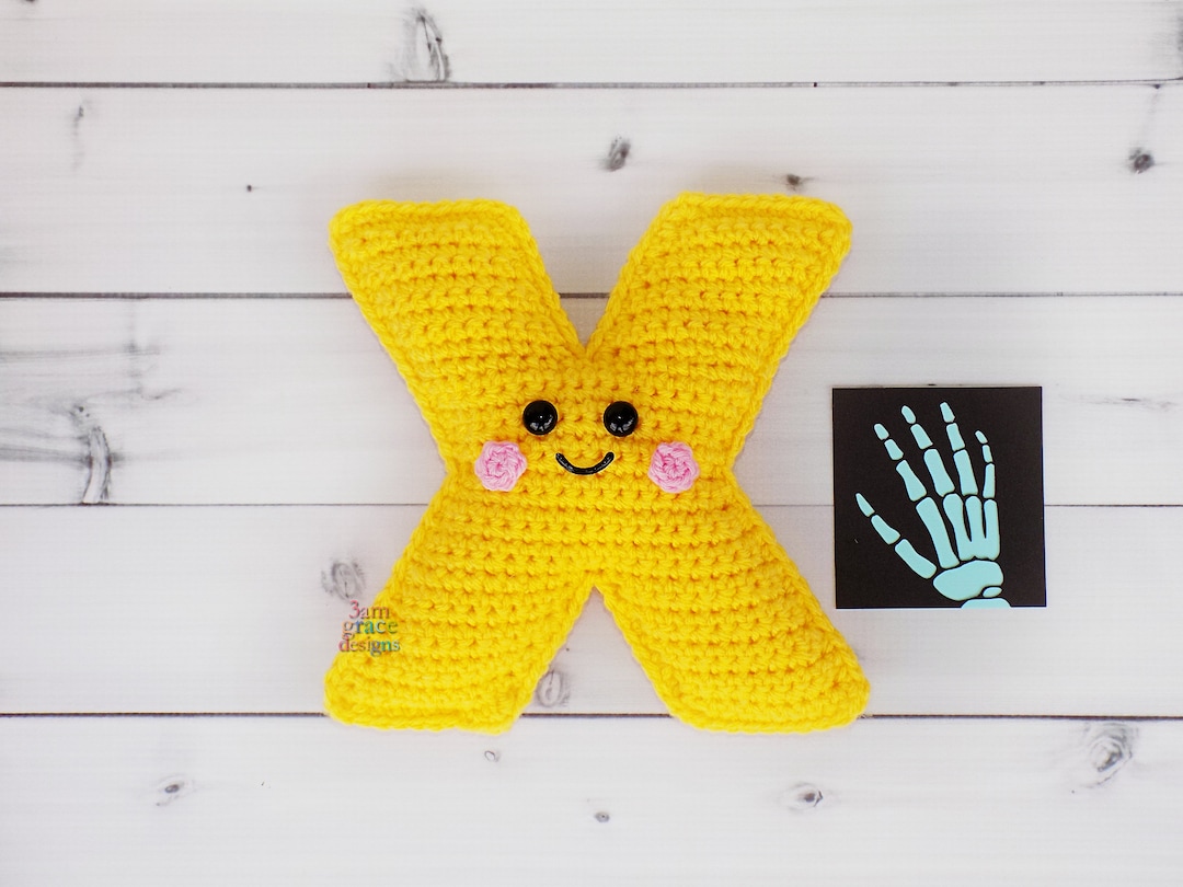 Lower Case Letter X Crochet Pattern, Letter X Amigurumi Pattern ...