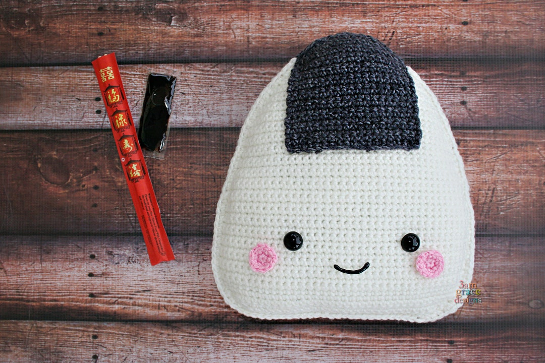 Onigiri Crochet Pattern, Rice Ball Crochet Pattern, Onigiri Amigurumi ...
