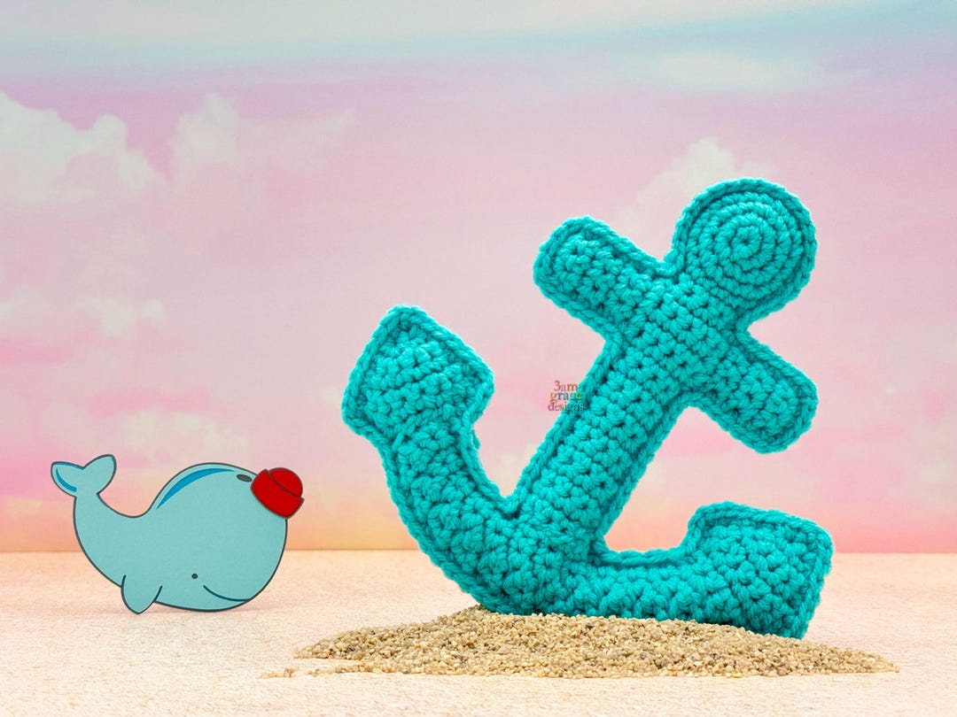 Mini Anchor Amigurumi Plushie Crochet Pattern Kawaii Cuddler Ragdoll ...