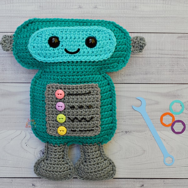 Crochet Robot - Etsy