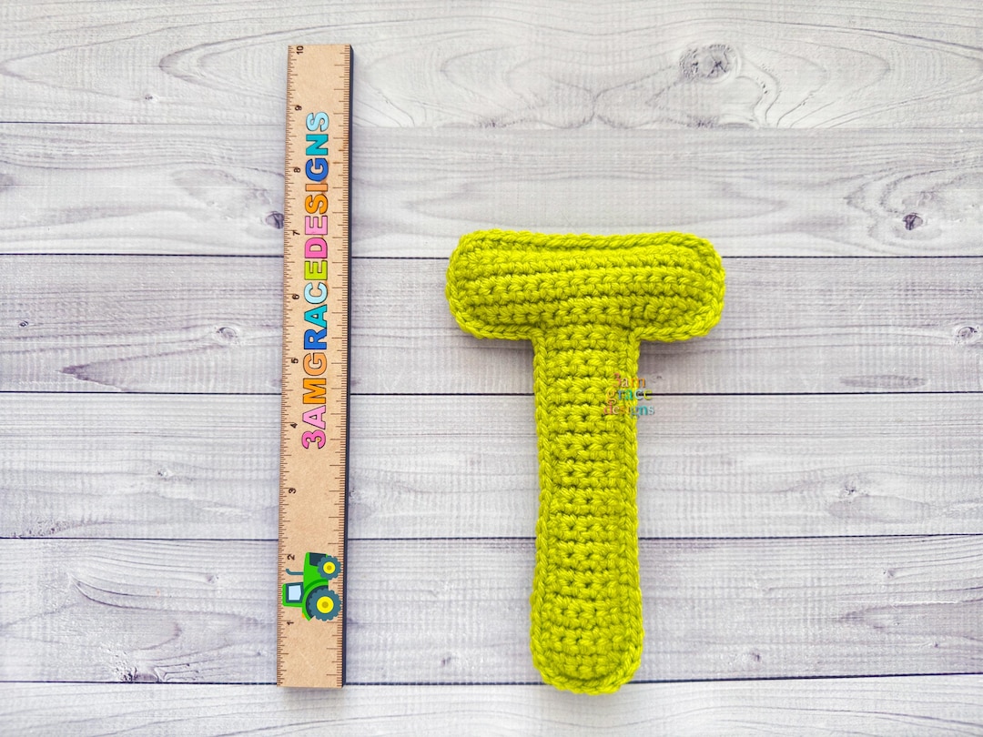Lowercase Letter T Alphabet Amigurumi Plushie Crochet Pattern Kawaii ...