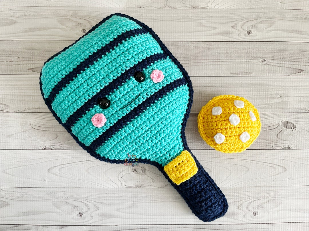 Pickleball Paddle Amigurumi Plushie Crochet Pattern Kawaii Cuddler ...