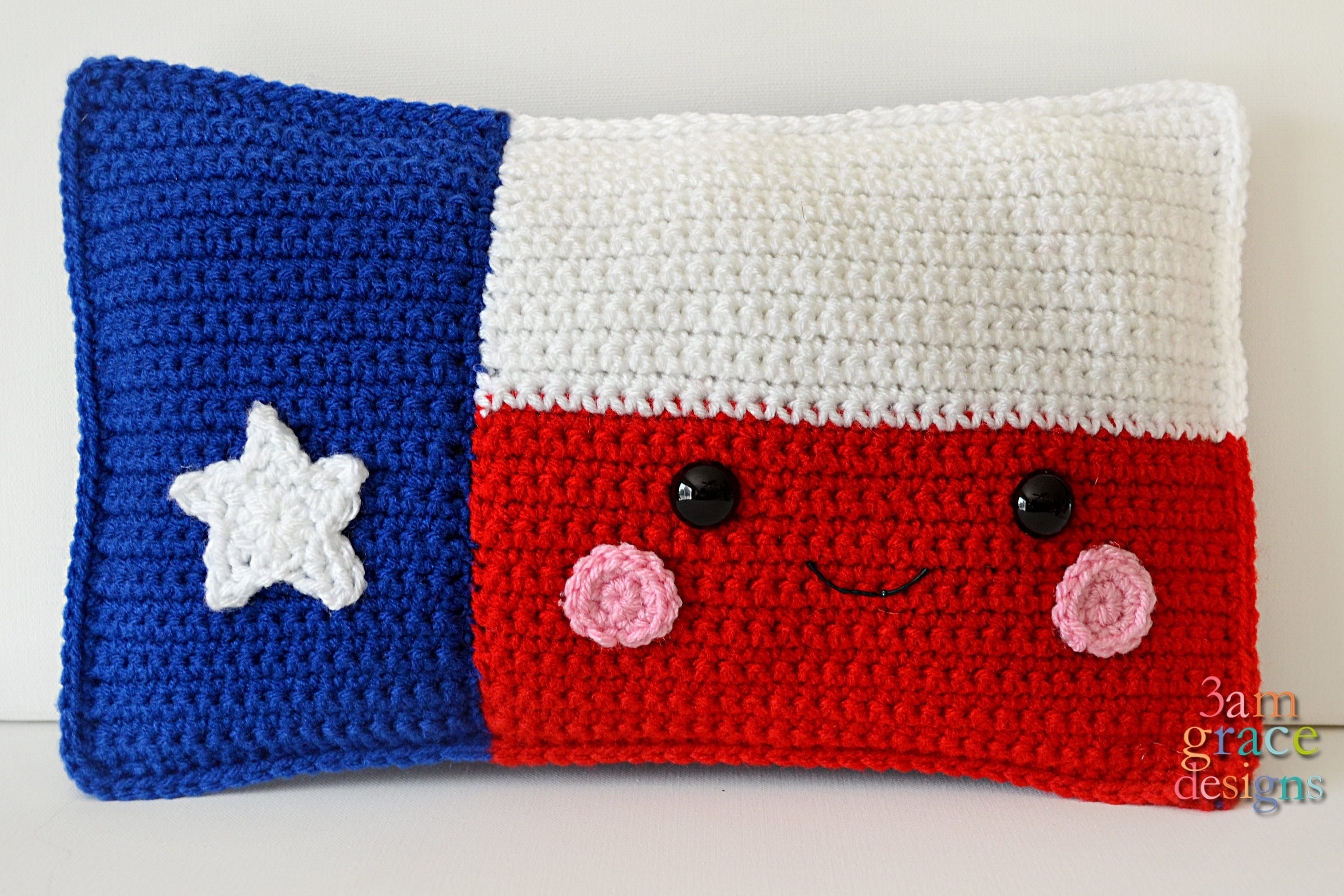 Texas Flag Crochet Pattern Texas Flag Amigurumi Pattern | Etsy