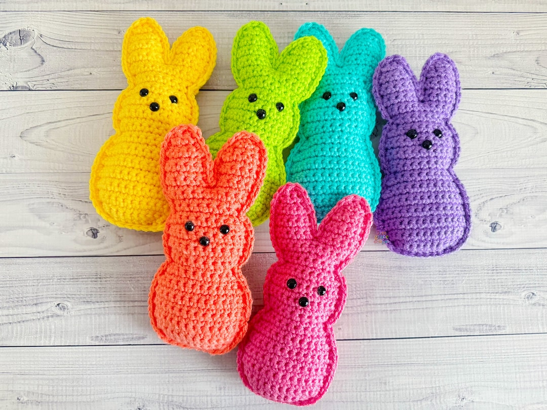 Mini Easter Marshmallow Bunny Crochet Pattern, Mini Easter Marshmallow ...