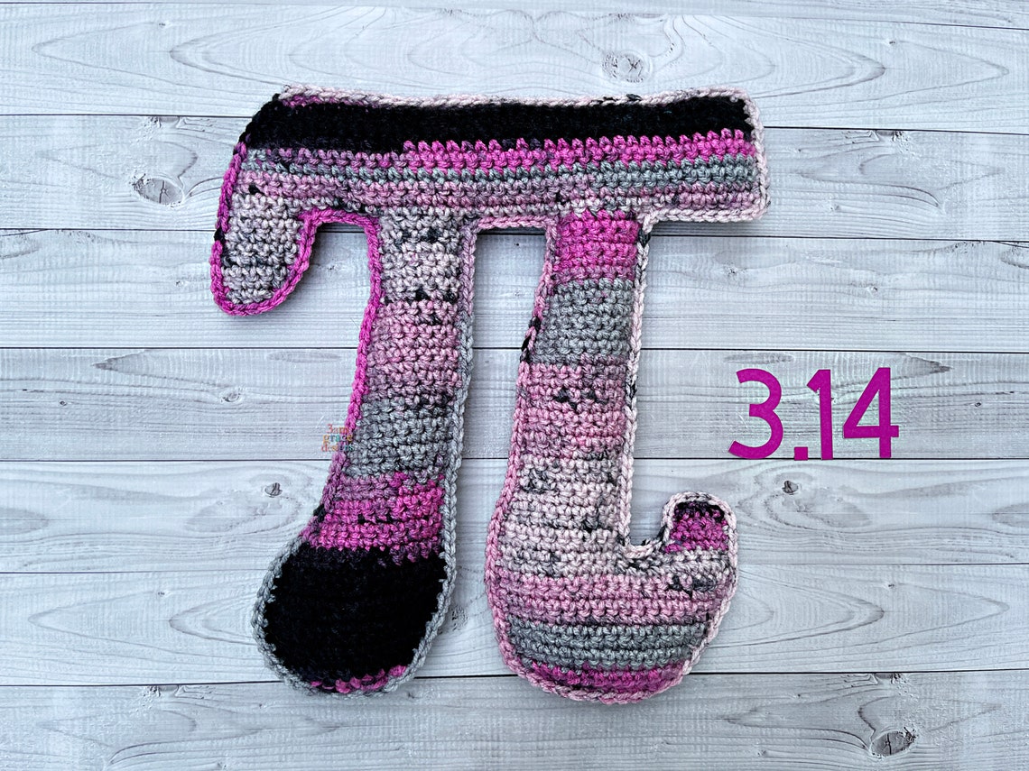 Pi Symbol Crochet Pattern Pi Symbol Amigurumi Pattern Pi - Etsy