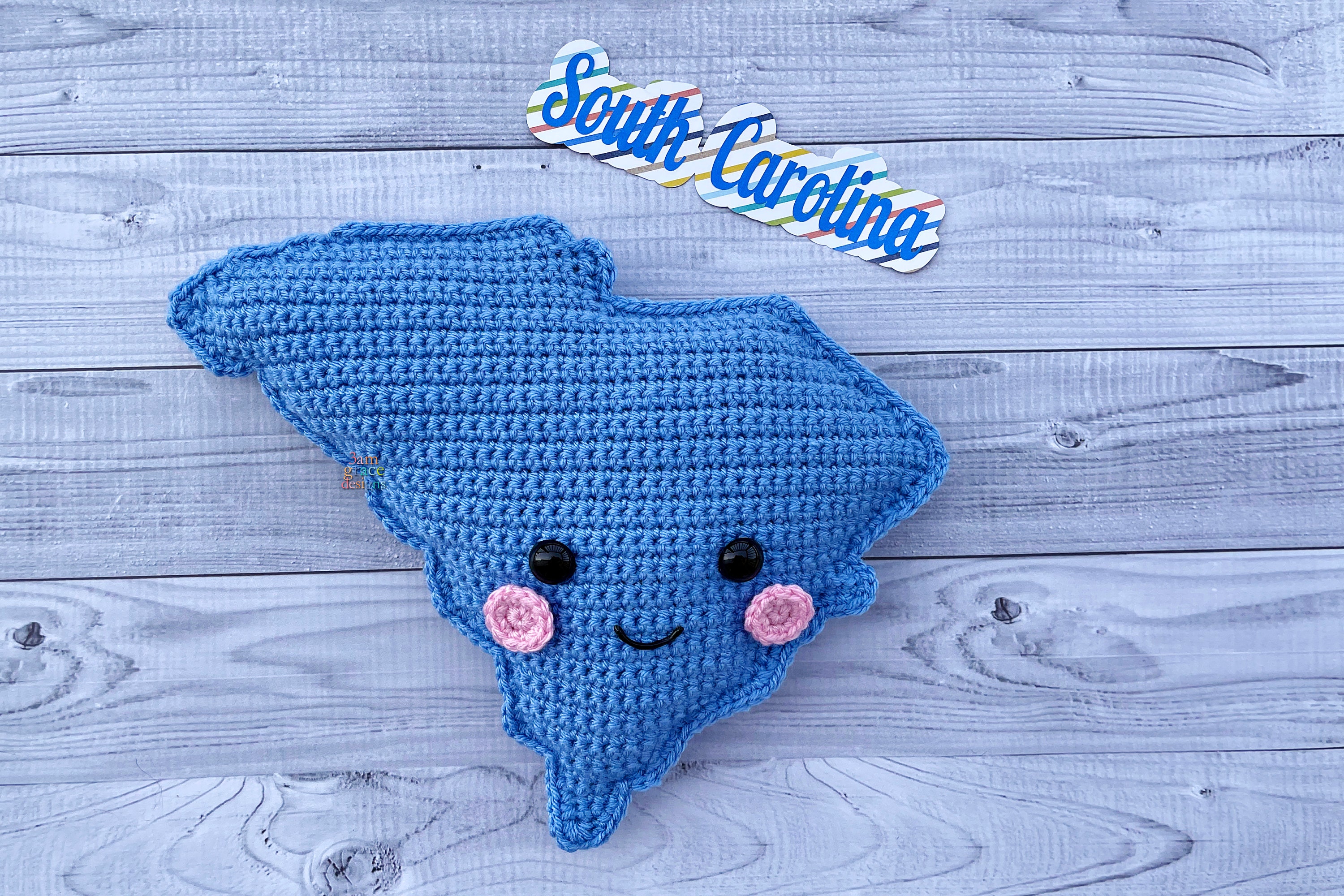 South Carolina State Amigurumi Plushie Crochet Pattern Kawaii Cuddler ...