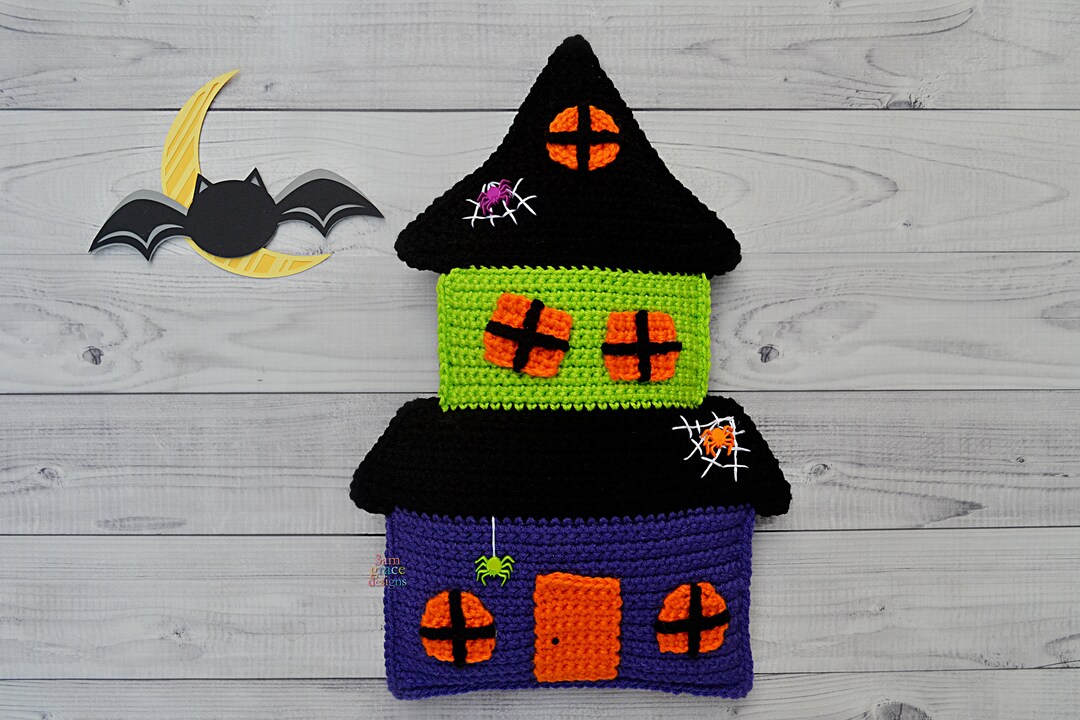 Haunted House Crochet Pattern, Haunted House Amigurumi Pattern, Haunted ...