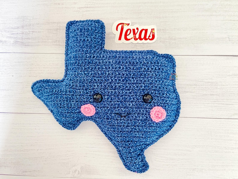 Texas State Amigurumi Plushie Crochet Pattern Kawaii Cuddler Ragdoll ...