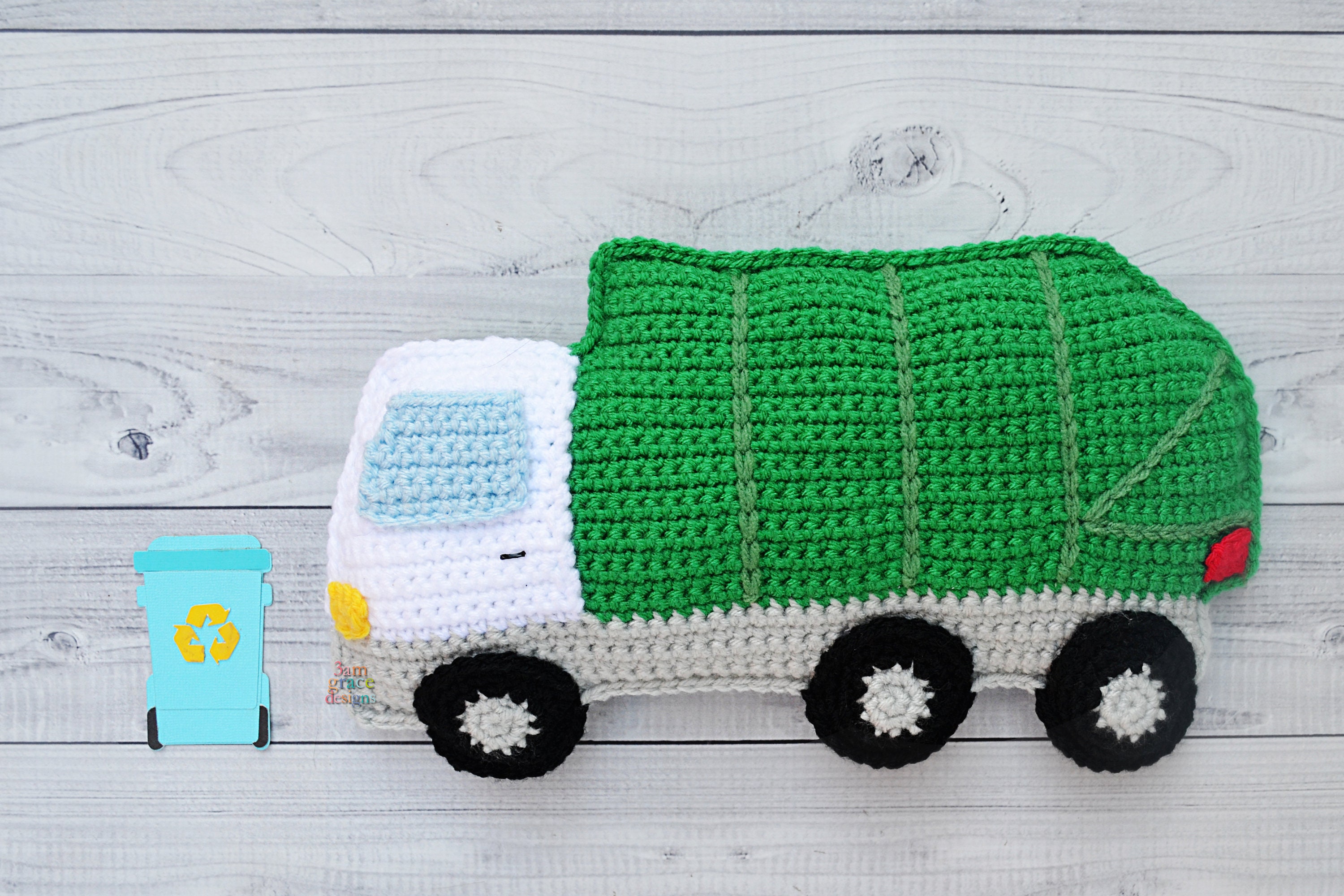 Garbage Truck Crochet Pattern - Etsy