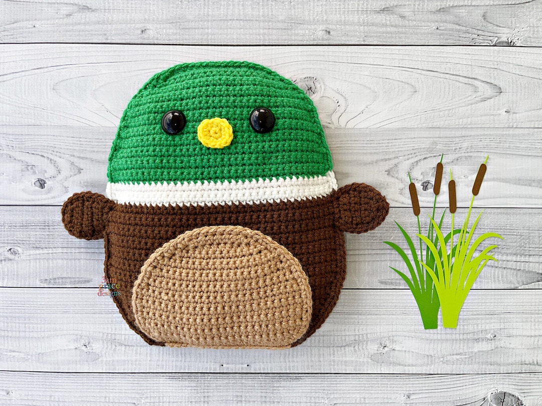 Mallard Duck Squish Amigurumi Plushie Crochet Pattern Kawaii Cuddler ...