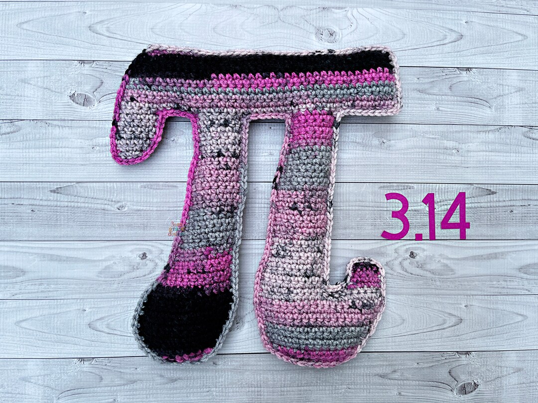 Pi Symbol Crochet Pattern, Pi Symbol Amigurumi Pattern, Pi Symbol ...