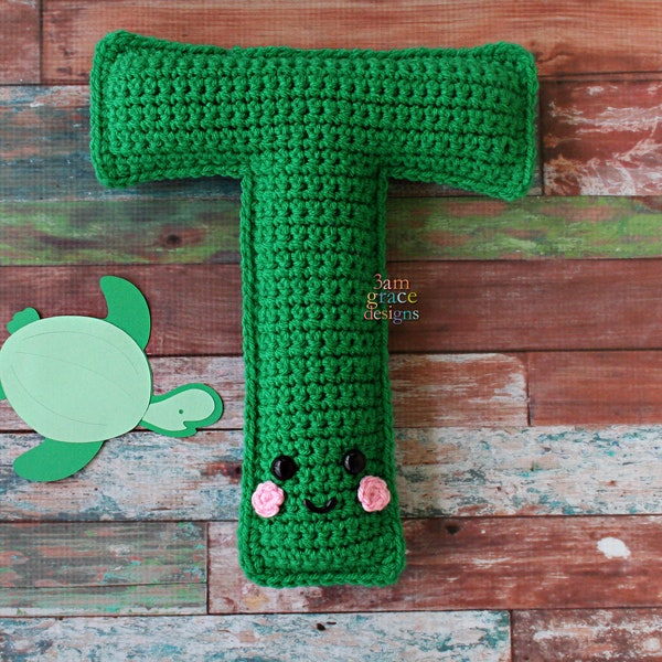 Crochet T Letter - Etsy