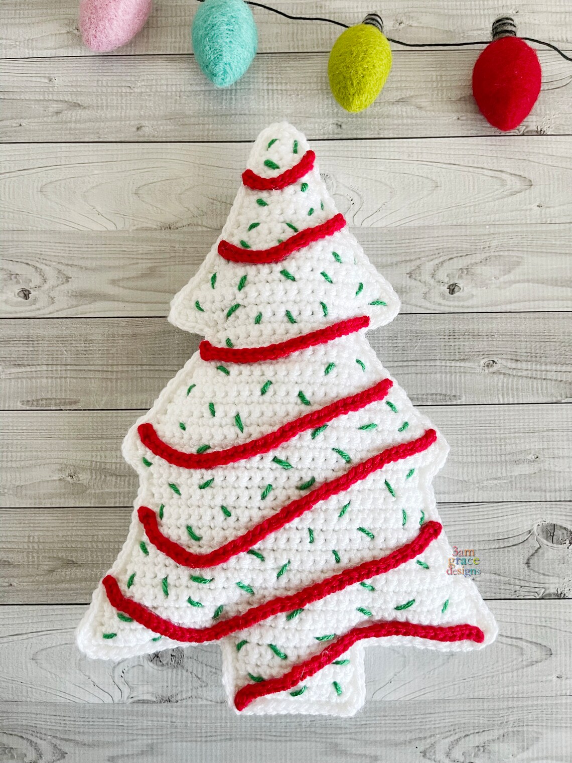 Christmas Tree Amigurumi Plushie Crochet Pattern Kawaii Cuddler Ragdoll ...